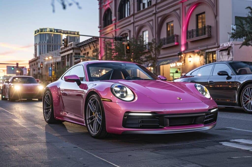 Porsche rose : la nouvelle tendance automobile